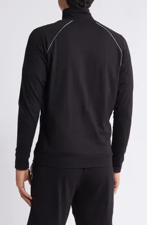 BOSS Cotton-blend Zip-up Jacket - Blk