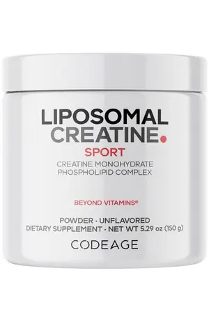 CODEAGE Creatine Monohydrate Powder Supplement 1-month Supply - White