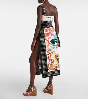 Dolce & Gabbana Capri Printed Cotton Maxi Skirt