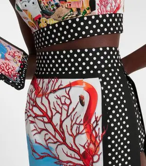Dolce & Gabbana Capri Printed Cotton Maxi Skirt