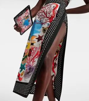 Dolce & Gabbana Capri Printed Cotton Maxi Skirt