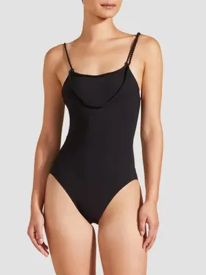 Vilebrequin Tresses Braided One-piece Swimsuit