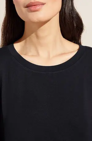 Eberjey Giselle Stretch Modal Pajama Top - Black