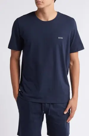 BOSS Mix Match Pajama T-shirt - Dark Blue