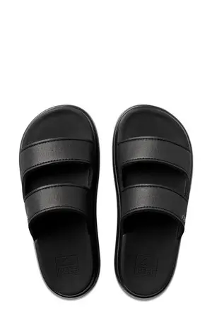 Reef Bondi Platform Slide Sandal - Black/ Black
