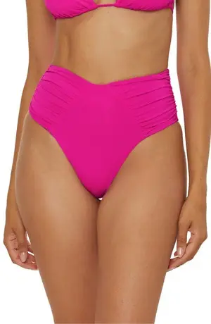 BECCA® By Rebecca Virtue Becca Color Code High Cut Bikini Bottoms Azalea