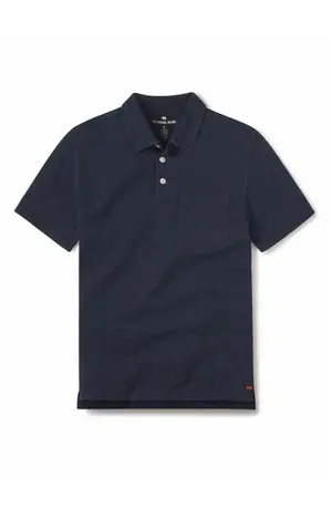 THE NORMAL BRAND Slub Pocket Polo - Navy