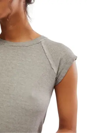 Free People Riley Seamed T-shirt