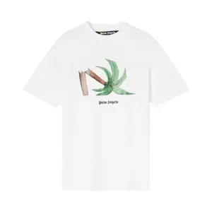 Palm Angels Broken Palm Classic Tee /green - White