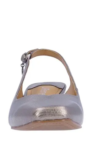 J. Reneé Taveta Slingback Pumps - Pewter