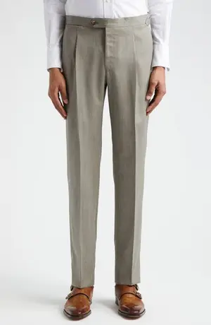 Thom Sweeney Unstructured Wool & Silk Suit - Taupe