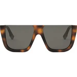 Fendi Flat Top Sunglasses - Blonde Havana/smoke