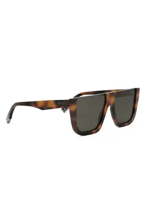 Fendi Flat Top Sunglasses - Blonde Havana/smoke