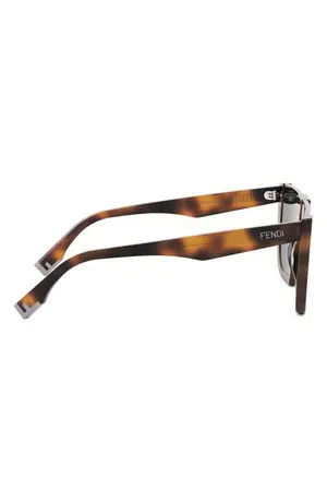 Fendi Flat Top Sunglasses - Blonde Havana/smoke