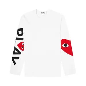 Play Comme Des Garcon Logo T-shirts For Women