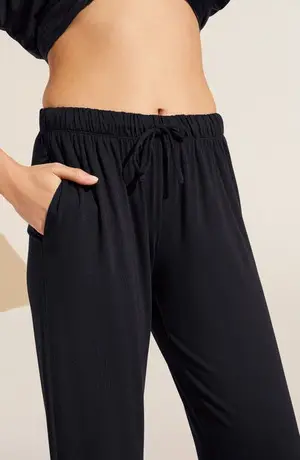 Eberjey Gisele Stretch Modal Pajama Pants - Black