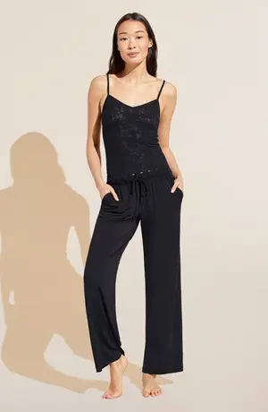 Eberjey Gisele Stretch Modal Pajama Pants - Black