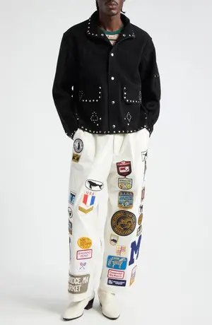 BODE Cambridge Patch Canvas Pants
