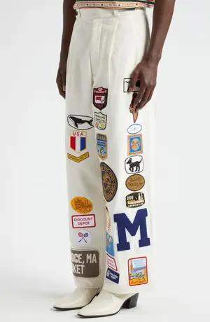 BODE Cambridge Patch Canvas Pants