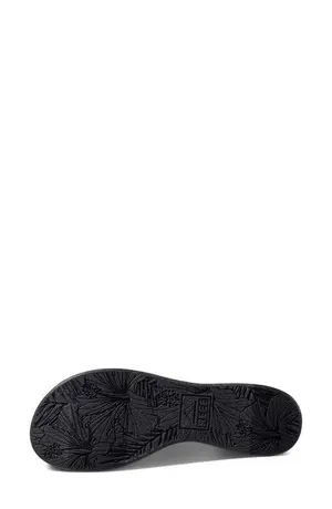 Reef Cushion Cloud Platform Flip Flop - Black Geo