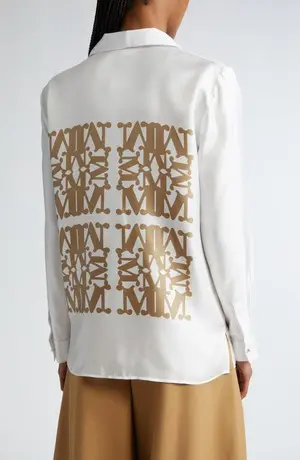 Max Mara Legno Monogram Printed Shirt