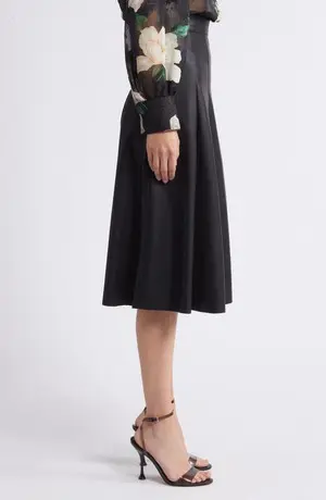 NIKKI LUND Carina Faux Leather Skirt - Black