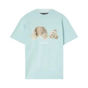 Palm Angels Pa Bear Classic Tee 'light /brown - Blue