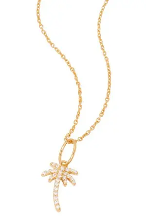 BROOK & YORK Adeline Palm Tree Pendant Necklace