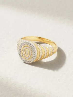 Yvonne Léon Mini Chevalière Signet Ring - Gold