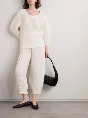 BY MALENE BIRGER Mikala Organic Linen-gauze Blouse