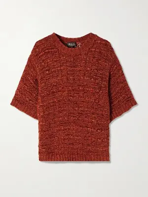 Loro Piana Open-knit Silk Top
