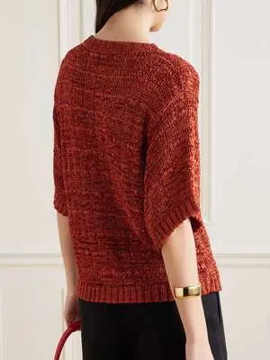 Loro Piana Open-knit Silk Top