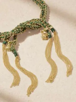 Carolina Bucci 18-karat And Silk Bracelet