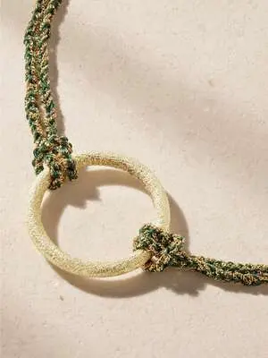Carolina Bucci 18-karat And Silk Bracelet