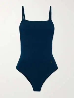 Loro Piana Embellished Swimsuit Navy