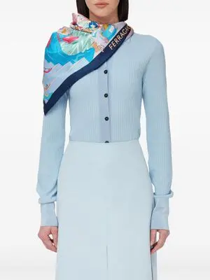 FERRAGAMO Graphic-print Silk Scarf