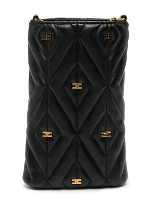 Elisabetta Franchi Toile Quilted Phone Case