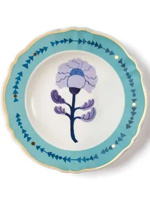 BITOSSI HOME Botanica Porcelain Deep Plate - Blue