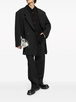AMI Paris De Coeur Button-up Shirt - Black