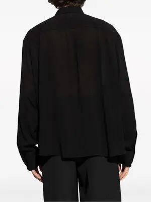 AMI Paris De Coeur Button-up Shirt - Black