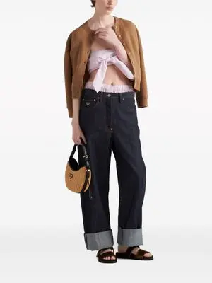 Prada Round-neck Wool-knit Cardigan