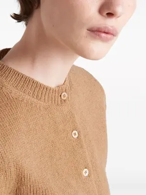 Prada Round-neck Wool-knit Cardigan