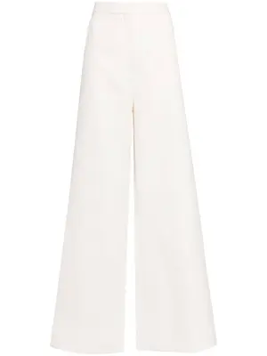 Stella McCartney High-waisted Wide-leg Trousers - White