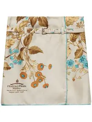 Prada Floral Skirts