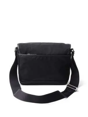 Prada Re-nylon And Saffiano Leather Shoulder Bag - Black