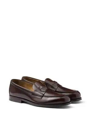 Prada Leather Penny Loafers