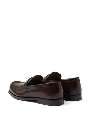 Prada Leather Penny Loafers