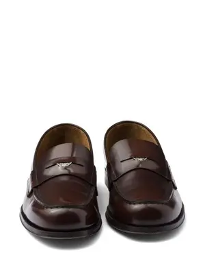 Prada Leather Penny Loafers