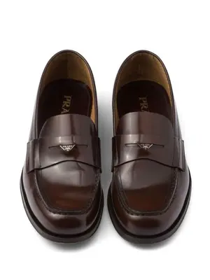 Prada Leather Penny Loafers