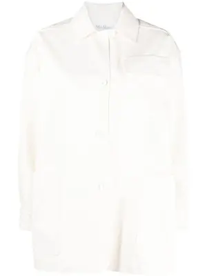 Max Mara Oversized Long-sleeve Cotton Shirt